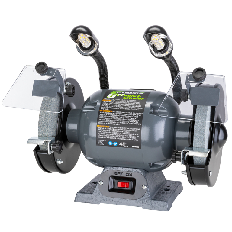 6" Bench Grinder With Lights - Genesis Power Tools